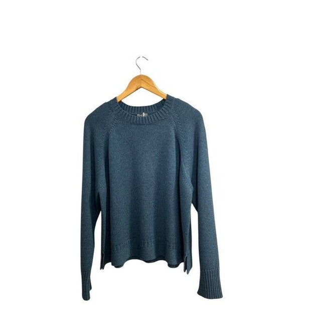 Ochre - Devon - Long Sleeve Boxy Fit Jumper in Teal (LWHC-929A ...