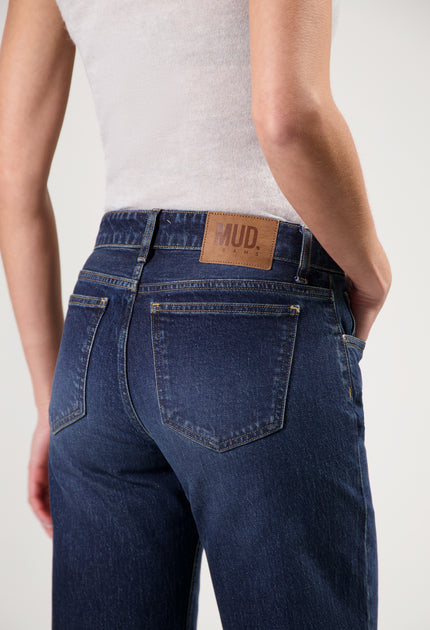 MUD Jeans - Cleo - Mid Rise Loose Leg Jean - Rustic Blue – Gillie G's